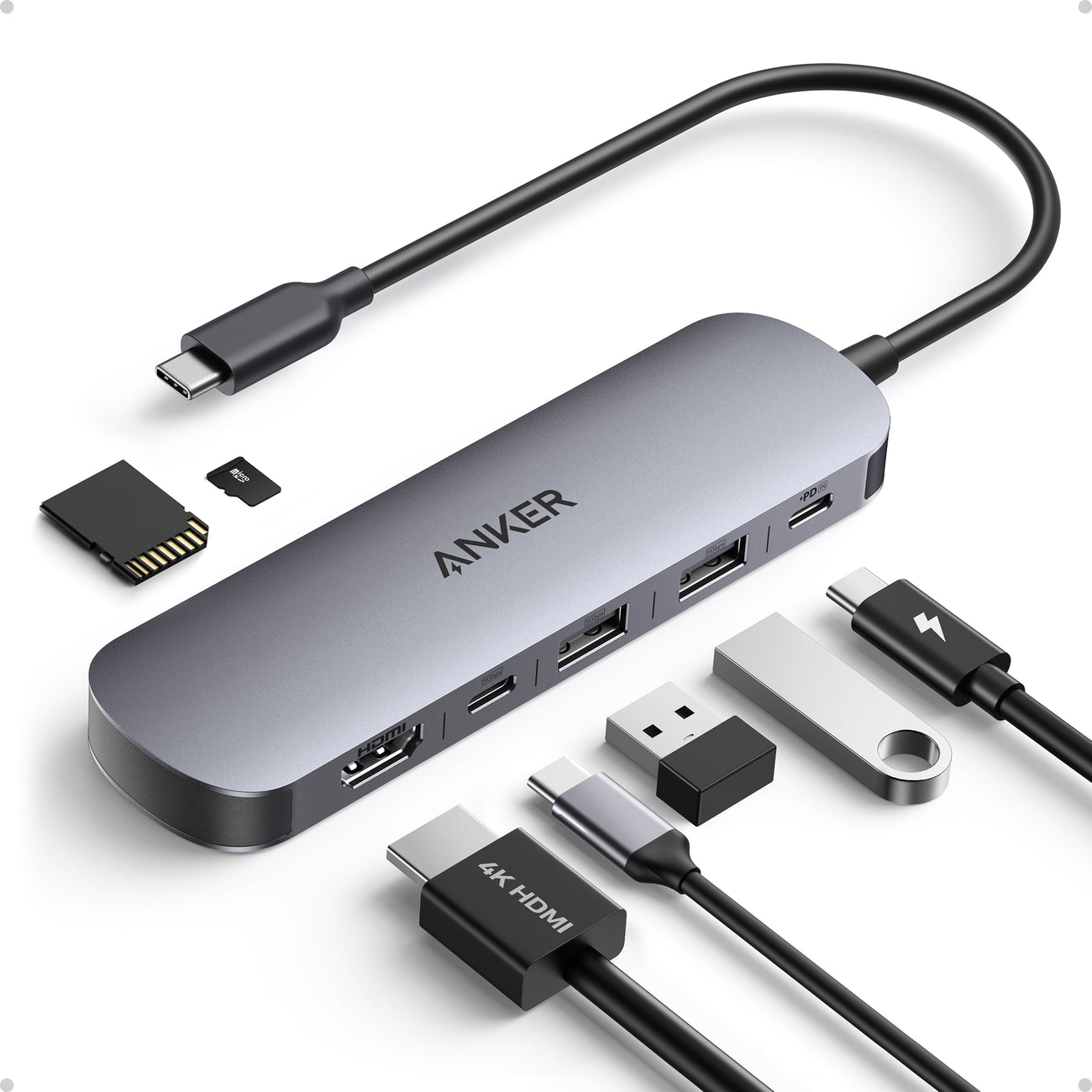 Anker Nano USB-C Hub 7-in-1: 4K HDMI, USB-C PD | Anker Philippines