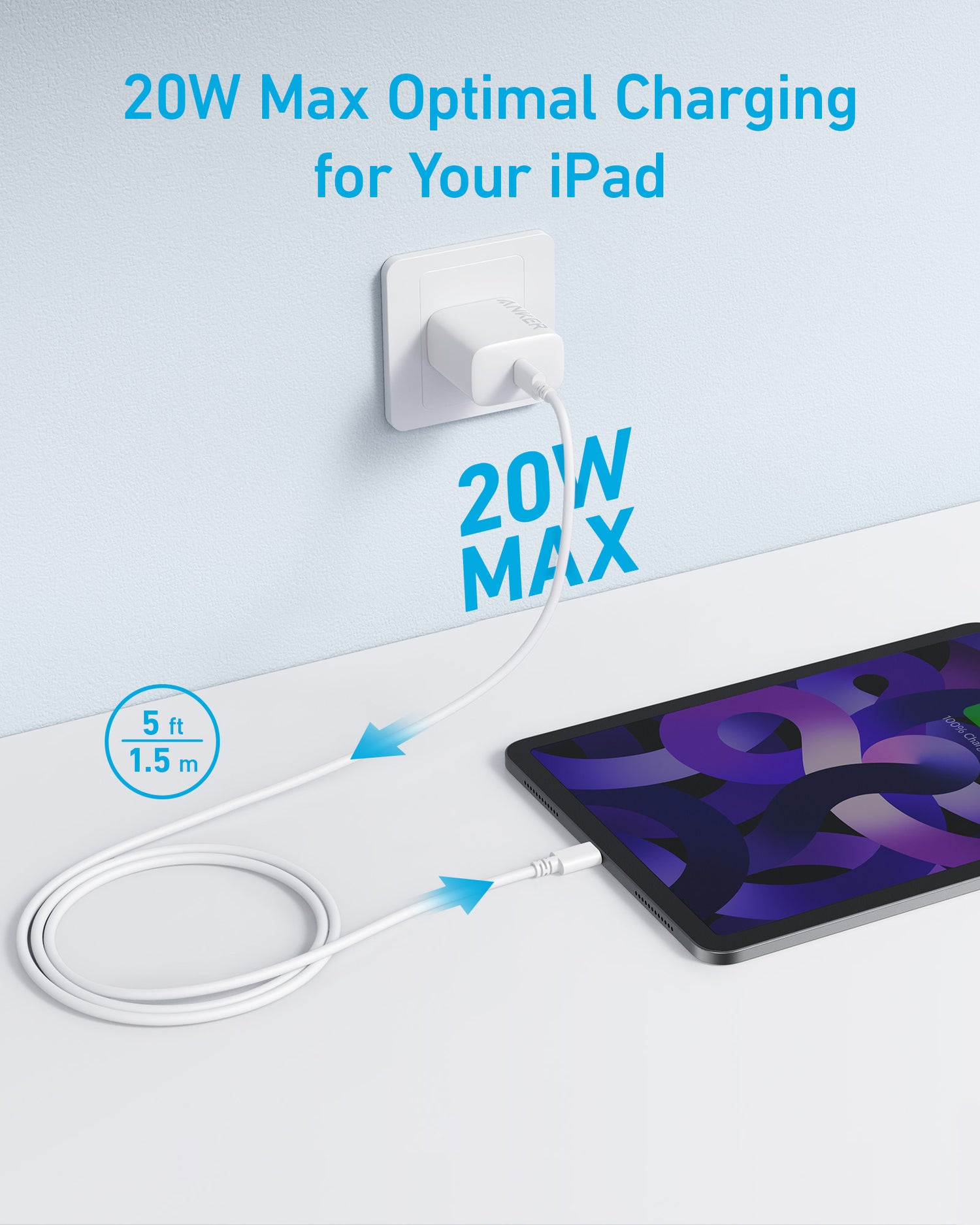 Compact Anker USB-C Wall Charger: Perfect for Travel & Office